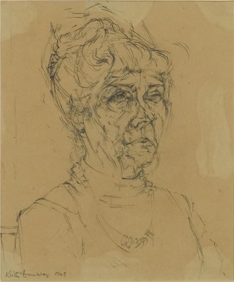 Keith Dunkley | Head and shoulders portrait of a female (1960s) | MutualArt