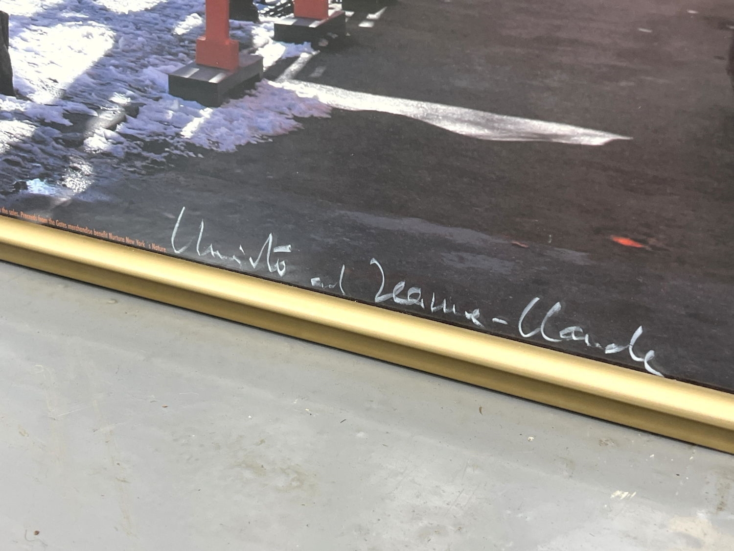 Christo | Signed Christo and Jeanne-Claude Poster. The gates | MutualArt