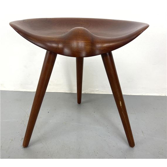 Mogens Lassen | Mogens Lassen Stool with Shaped Seat. | MutualArt