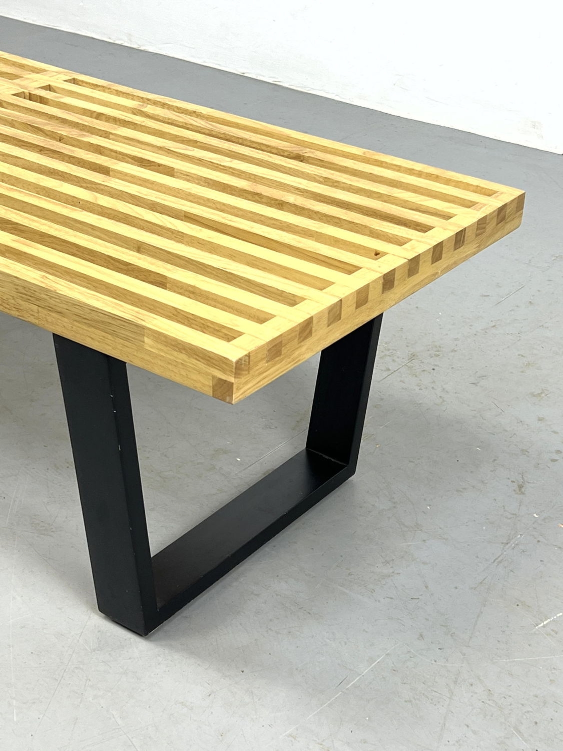 George Nelson | George Nelson Style Slat Bench. Blond Slat Bench ...