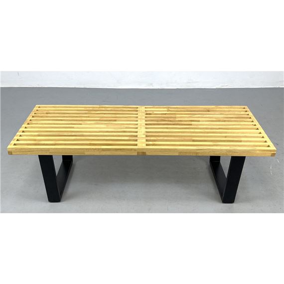 George Nelson | George Nelson Style Slat Bench. Blond Slat Bench ...