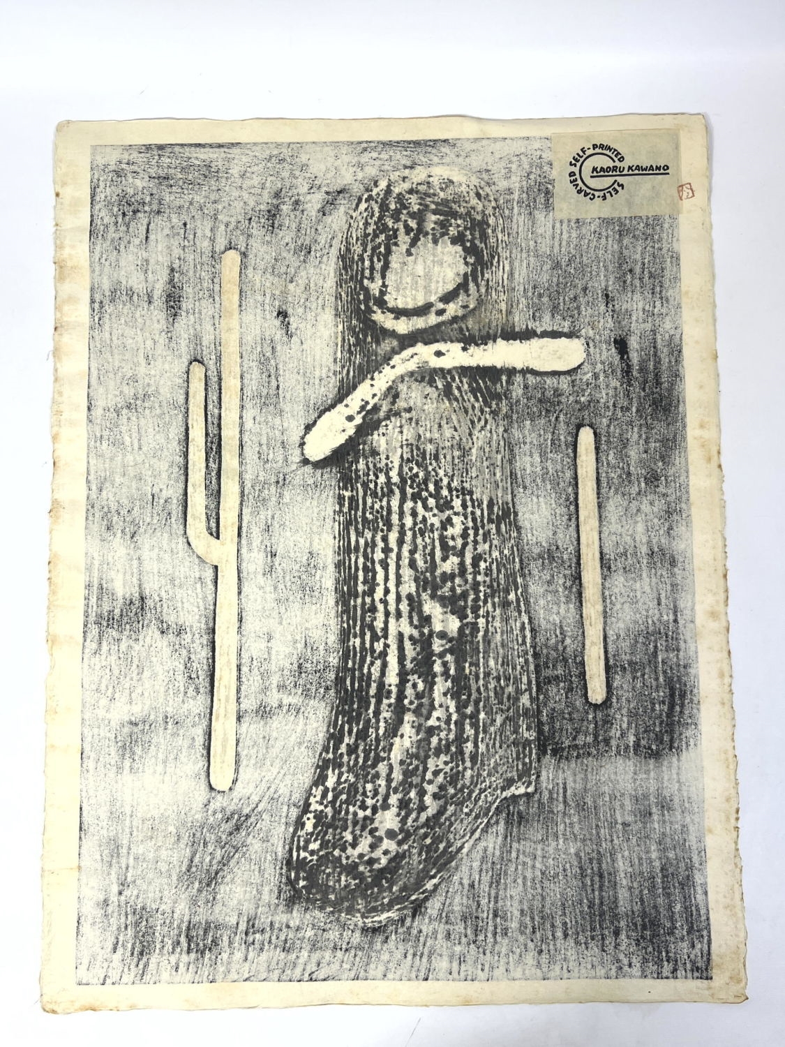 Kaoru Kawano | KAORU KAWANO Japanese Woodblock Print. Young Woman ...