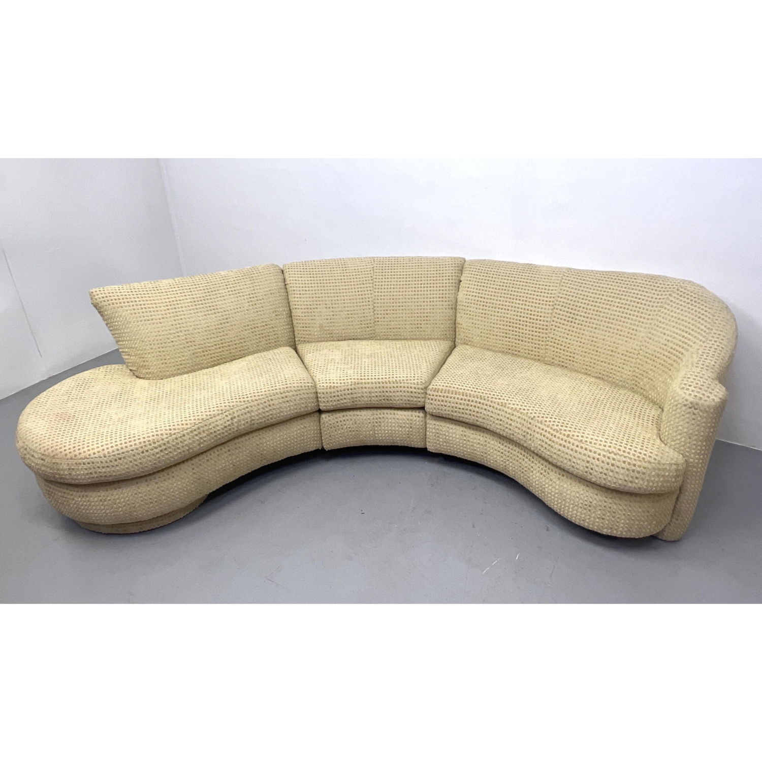 Vladimir Kagan | Vladimir KAGAN Style 3 Section Curved Sofa. Carson's ...