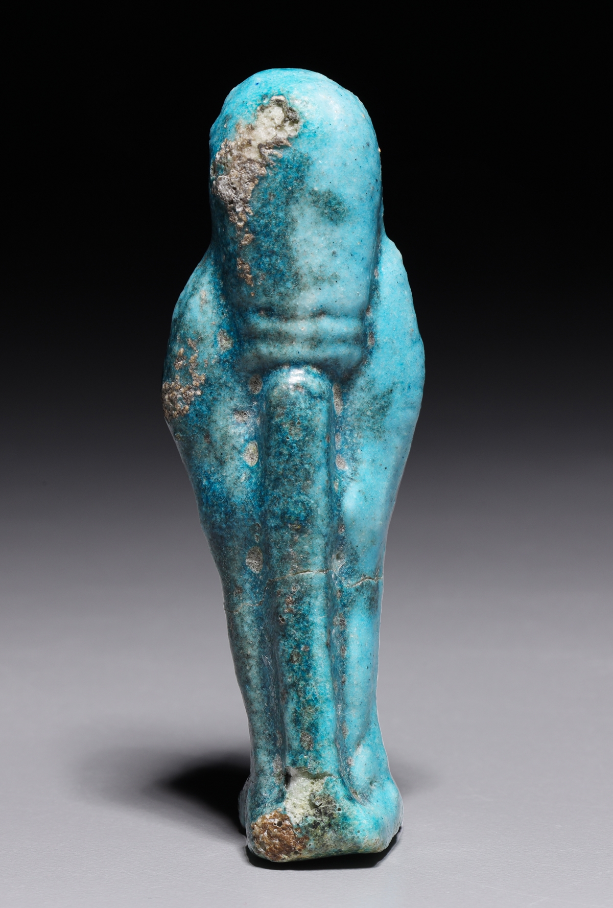 Egyptian School | Ancient Egyptian faience ushabti in a medium blue ...