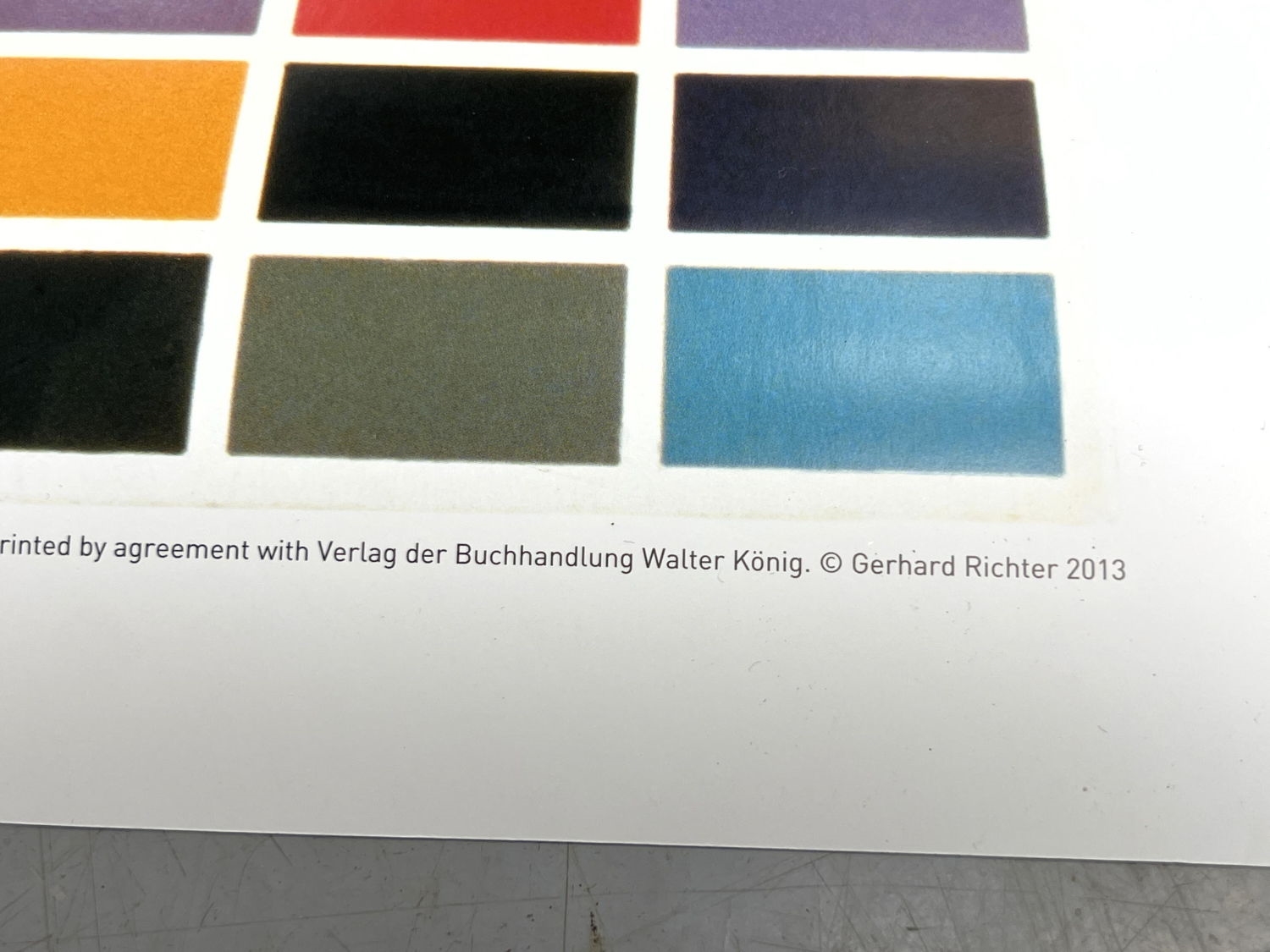 Gerhard Richter | Gehard Richter color chart offset poster. | MutualArt