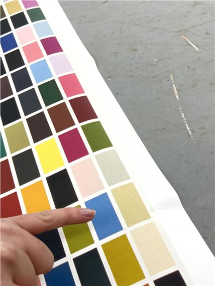 Gerhard Richter | Gehard Richter color chart offset poster. | MutualArt