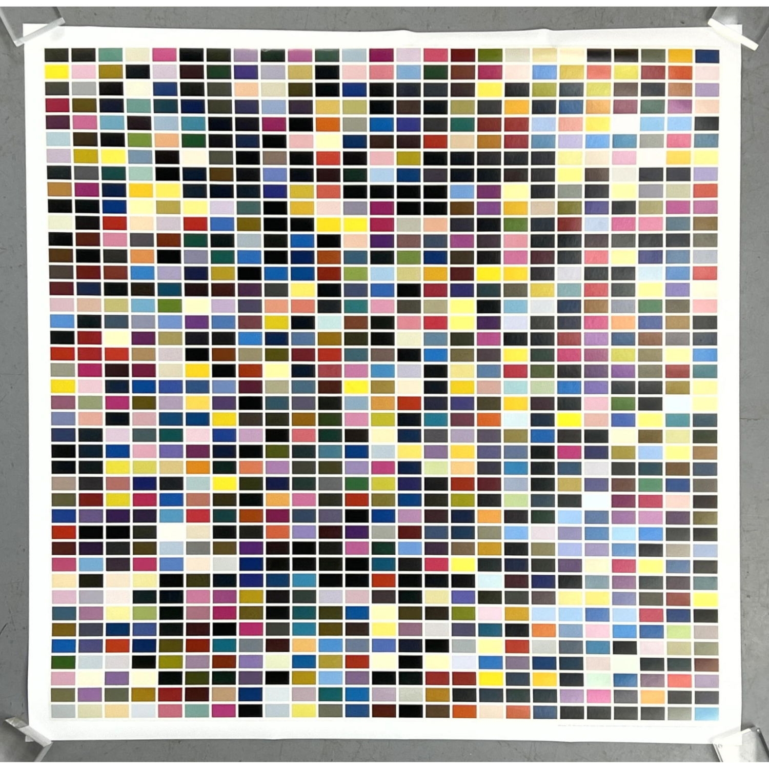 Gerhard Richter | Gehard Richter color chart offset poster. | MutualArt