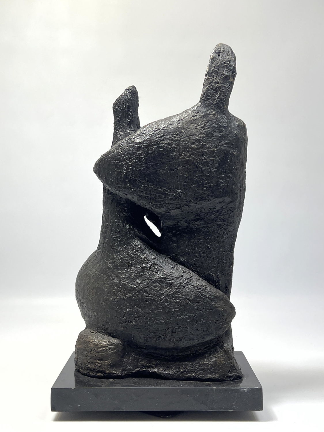 Henry Moore | Henry Moore Style Sculpture in bronzed finish composition ...