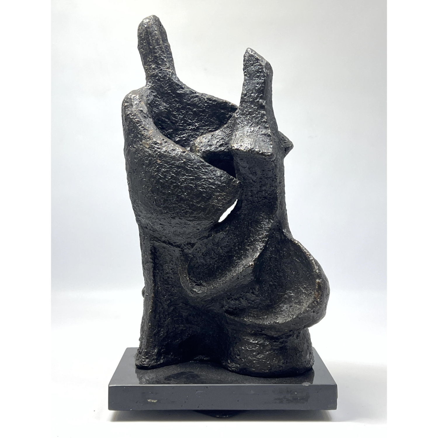 Henry Moore | Henry Moore Style Sculpture in bronzed finish composition ...