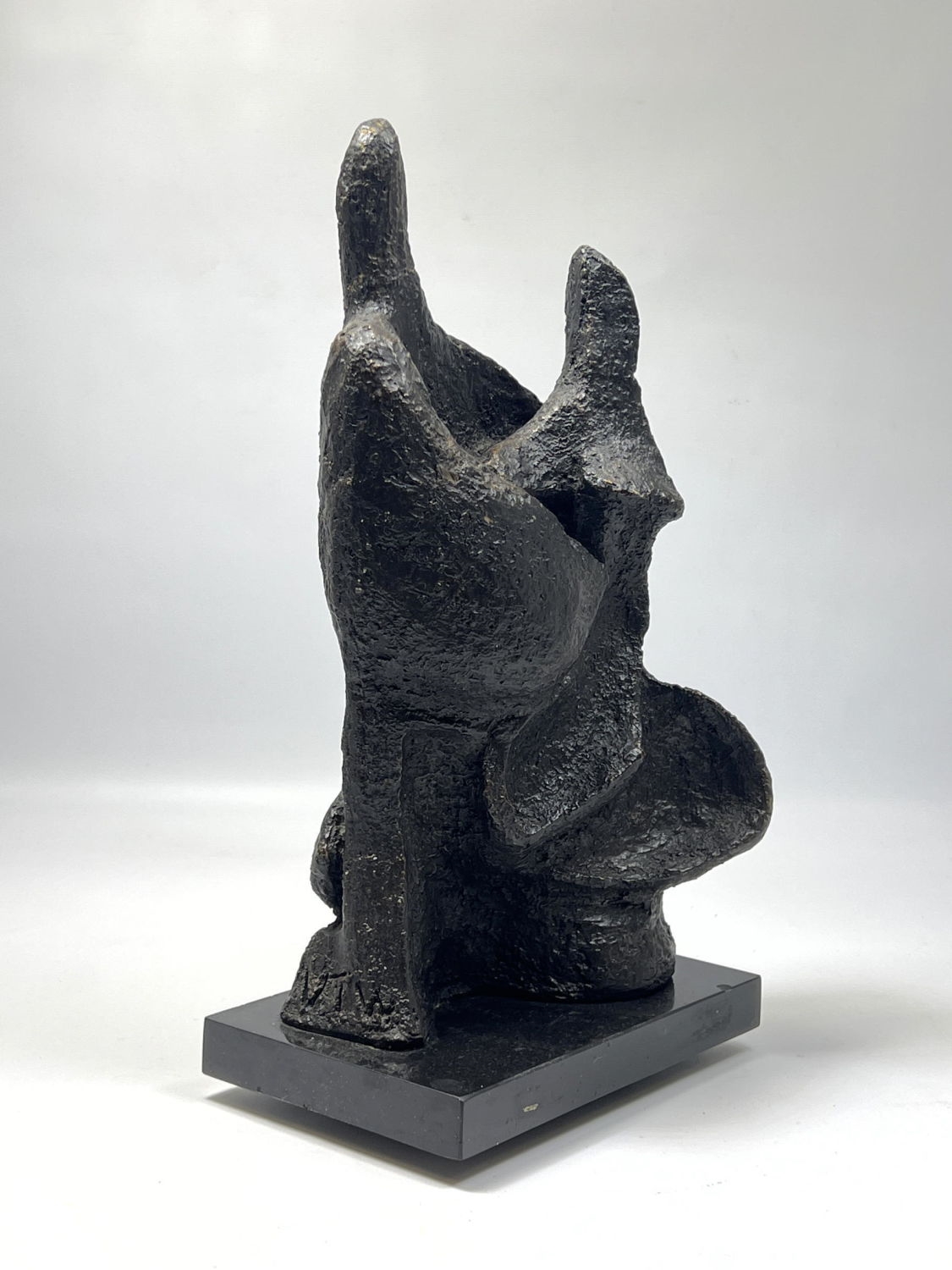 Henry Moore | Henry Moore Style Sculpture in bronzed finish composition ...