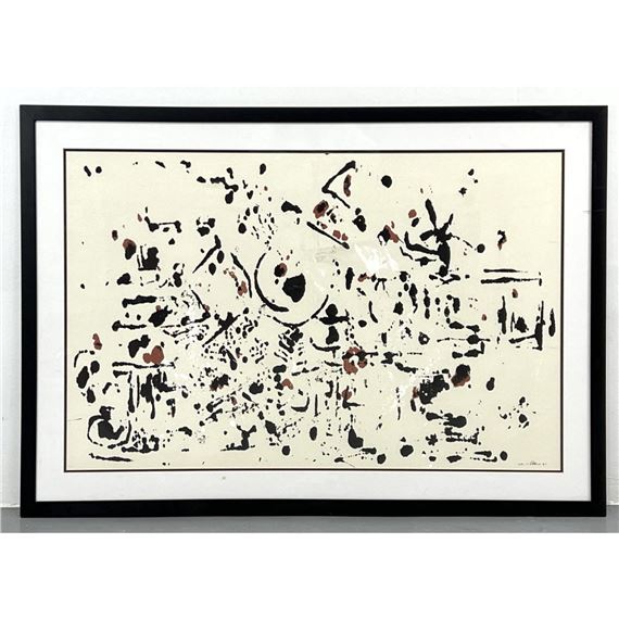 Jackson Pollock | Signed Abstract Modernist Art. Signed illegibly ...