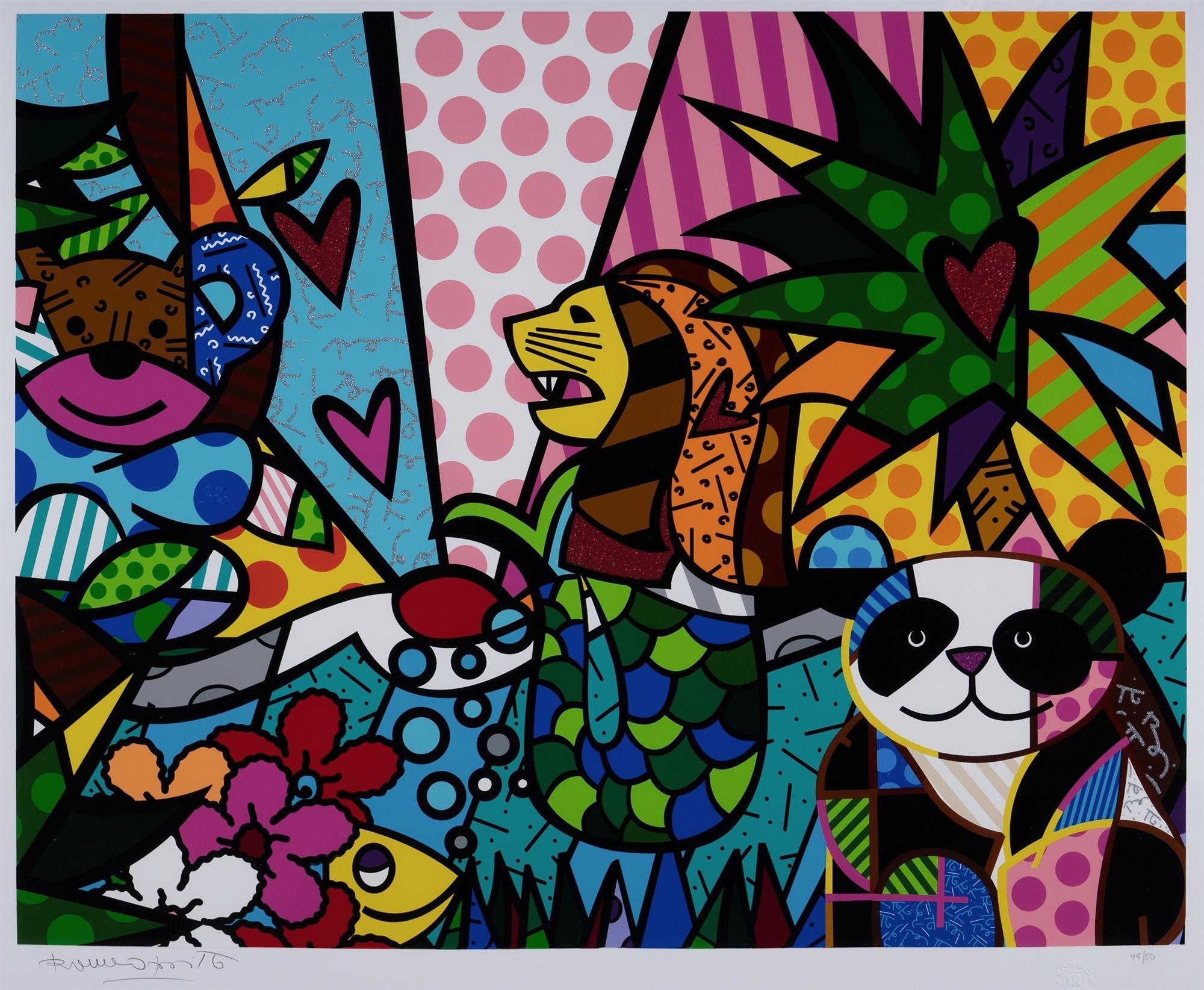 Romero Britto | Asia Pacific II | MutualArt