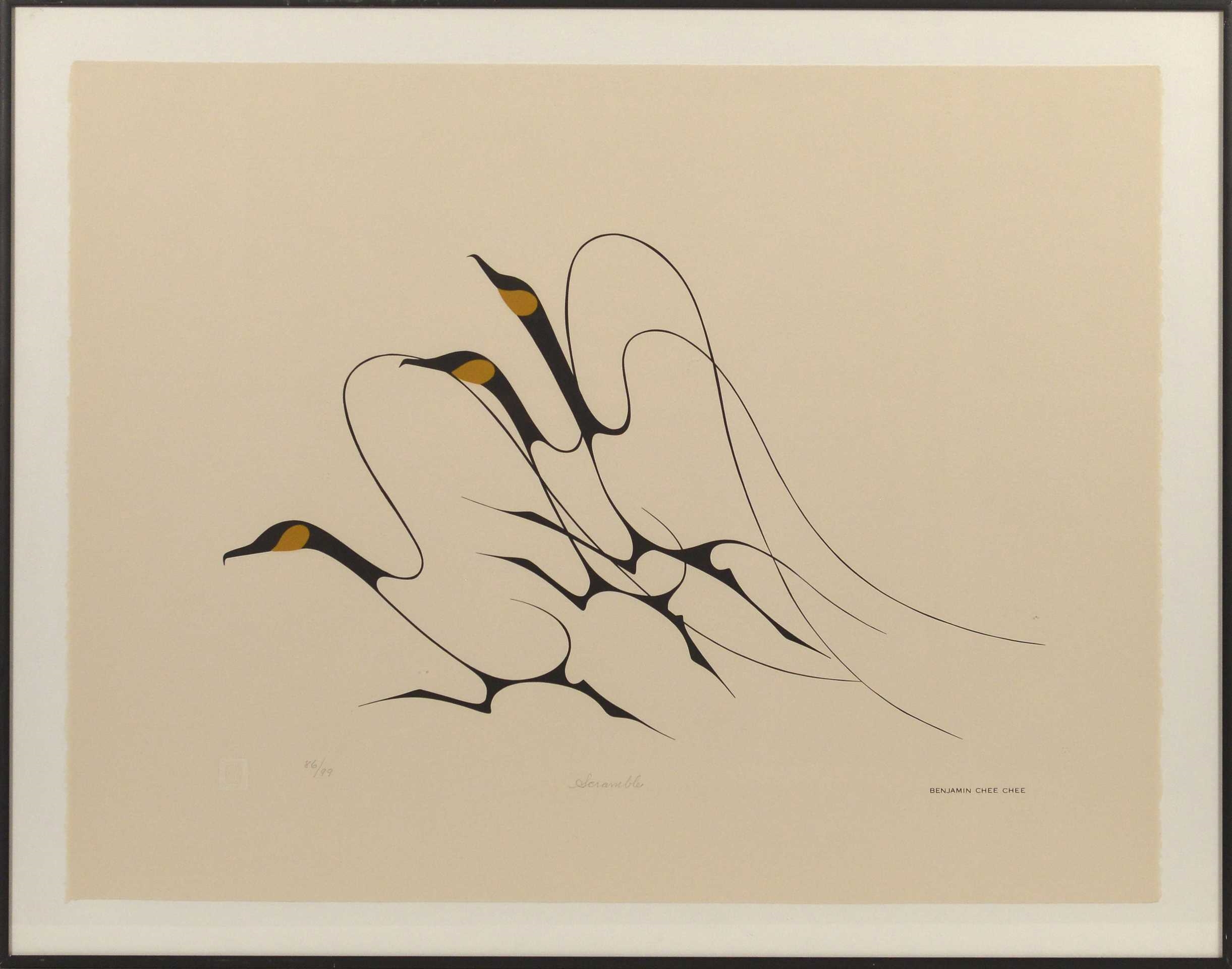 Benjamin Chee Chee | Chee Chee, Benjamin - Scramble | MutualArt