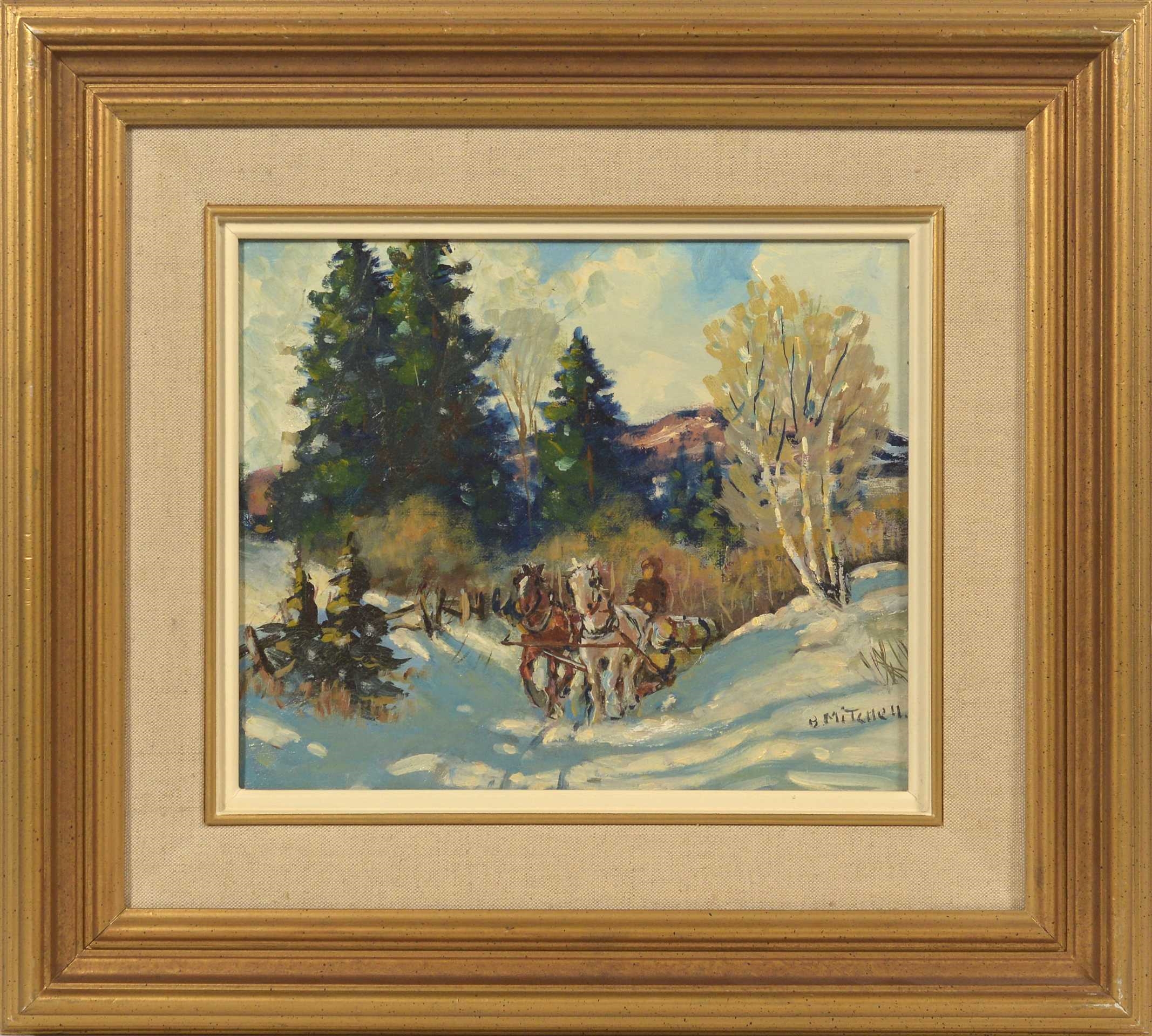 Bruce Mitchell | Mitchell, Bruce - Logging scene | MutualArt