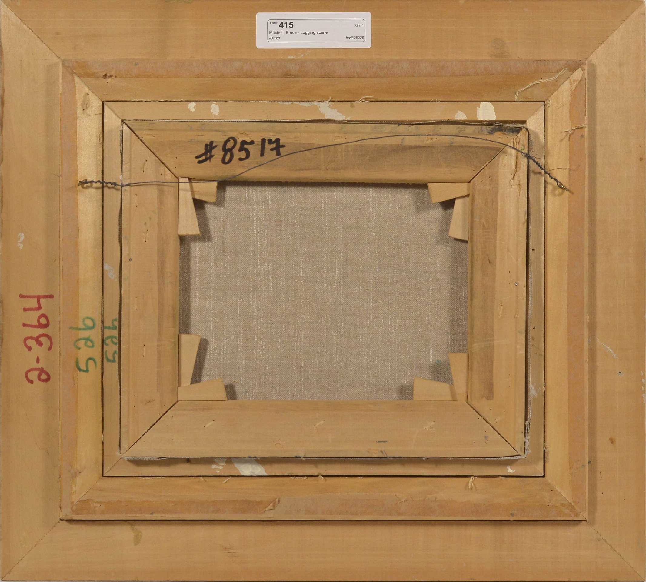 Bruce Mitchell | Mitchell, Bruce - Logging scene | MutualArt