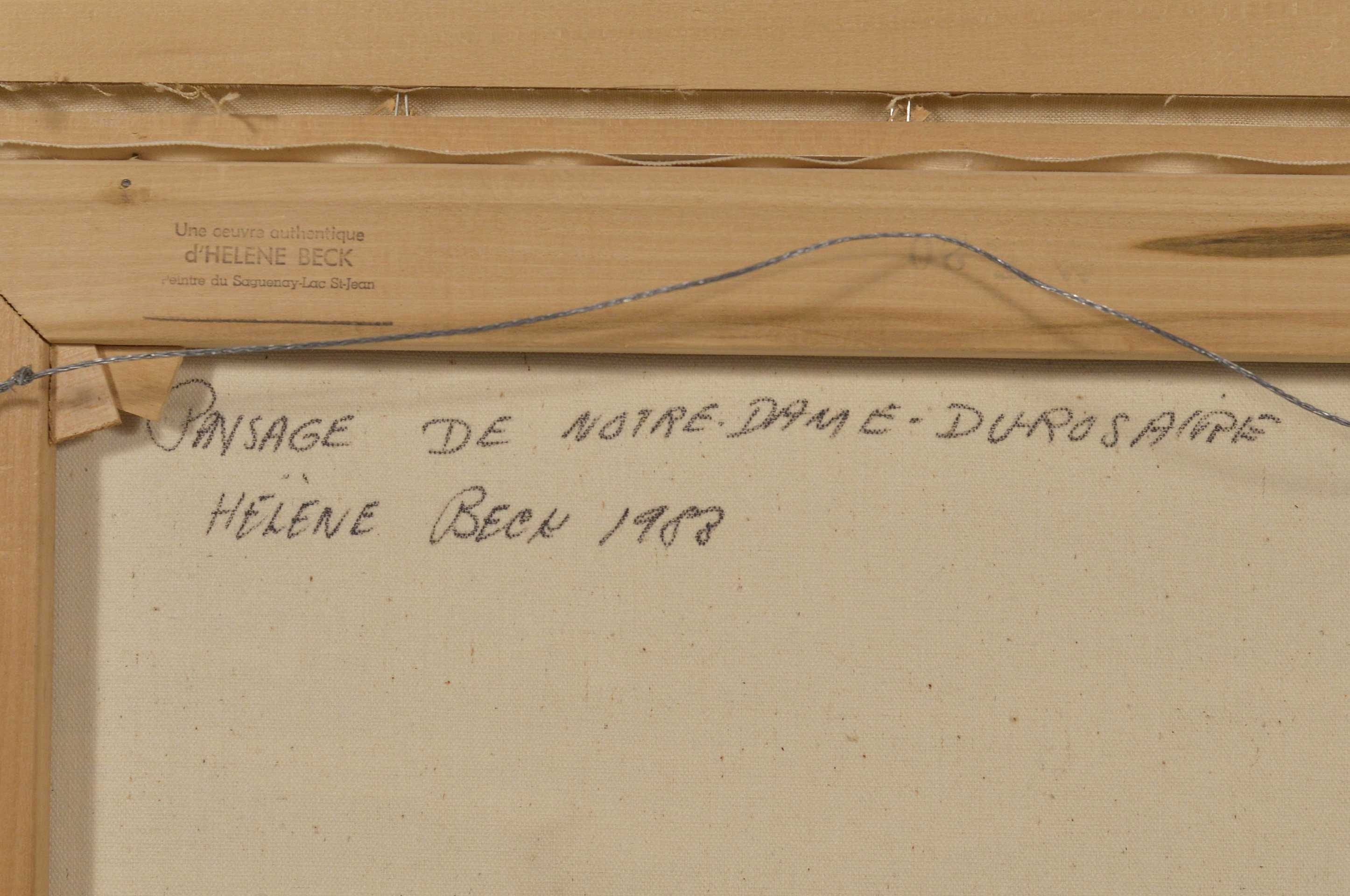Hélène Beck | Paysage de Notre Dame du Rosaire (1988) | MutualArt