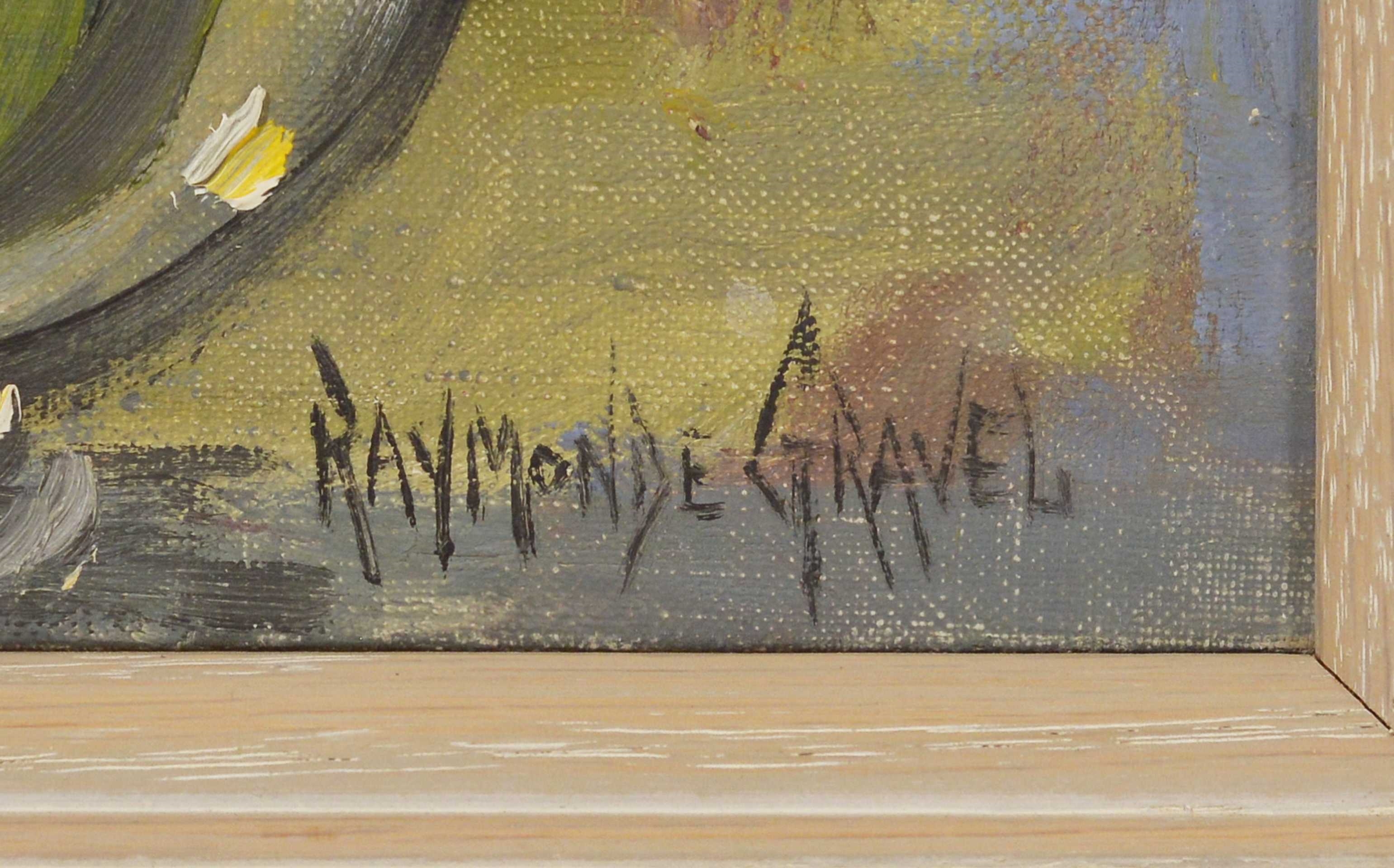 Raymonde Gravel | Pensées Huile sur toile, signée en bas à droite ...