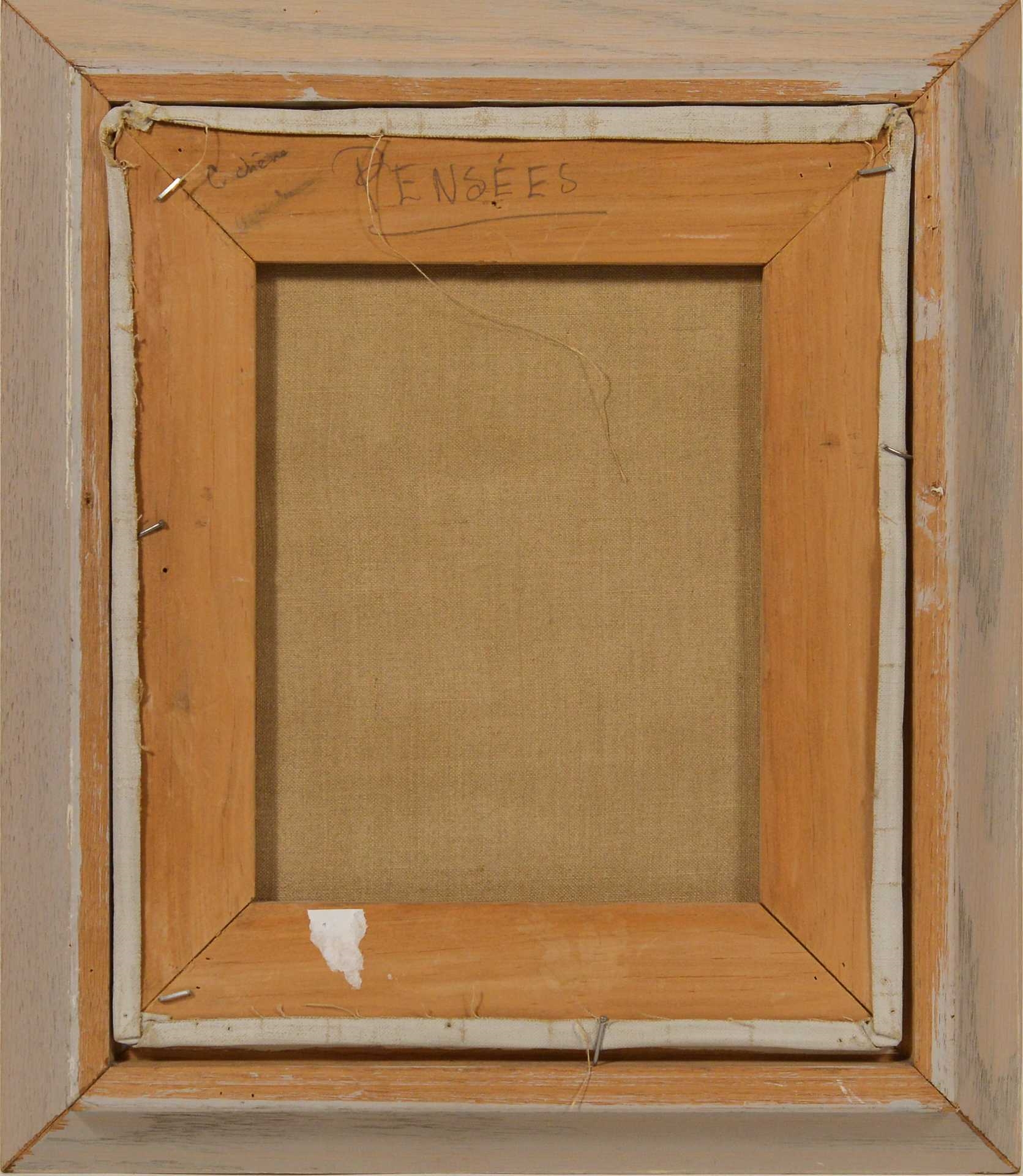 Raymonde Gravel | Pensées Huile sur toile, signée en bas à droite ...