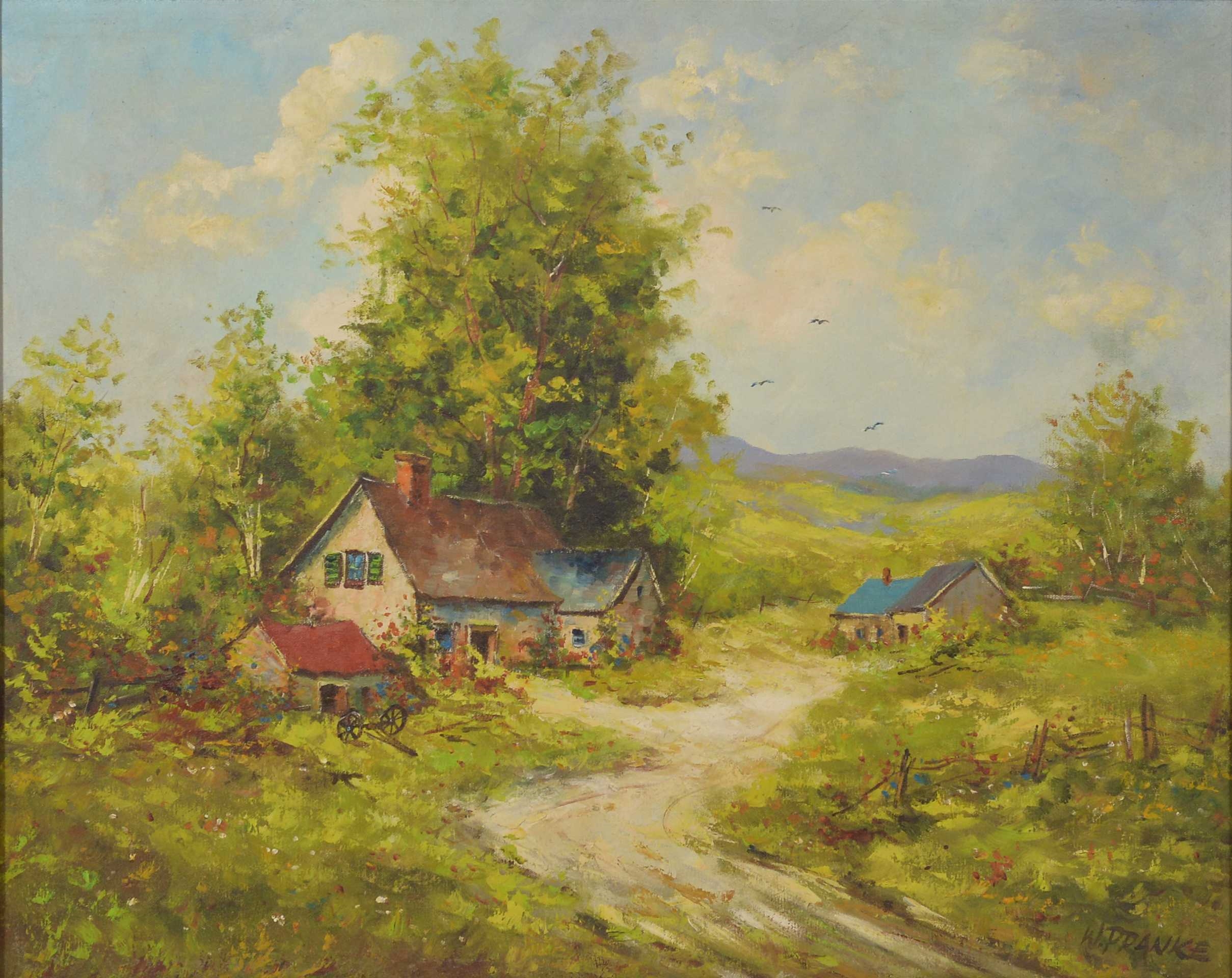 Walter Pranke | Maison à la campagne Huile sur toile, signée en bas à ...