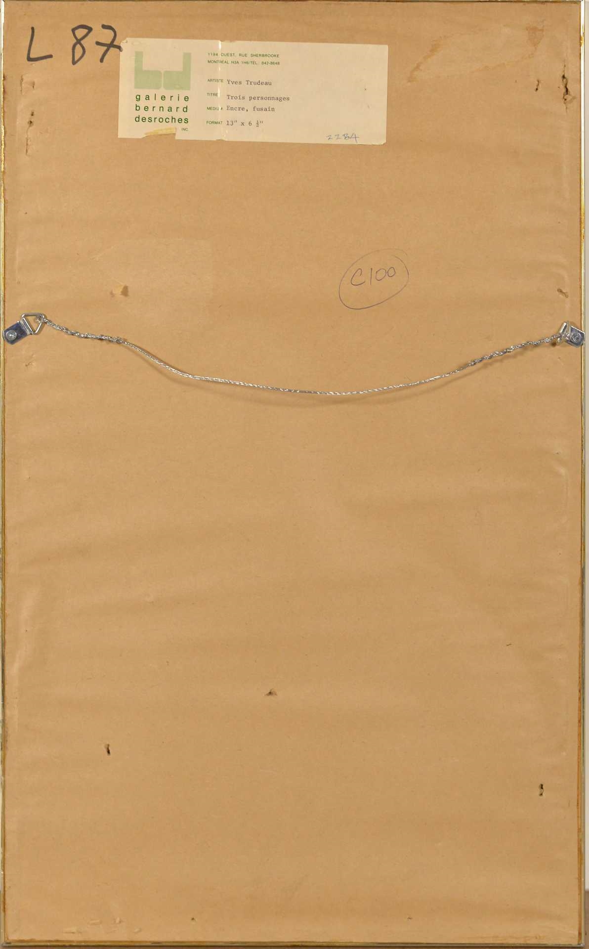 Yves Trudeau | Trois personnages (1958) | MutualArt