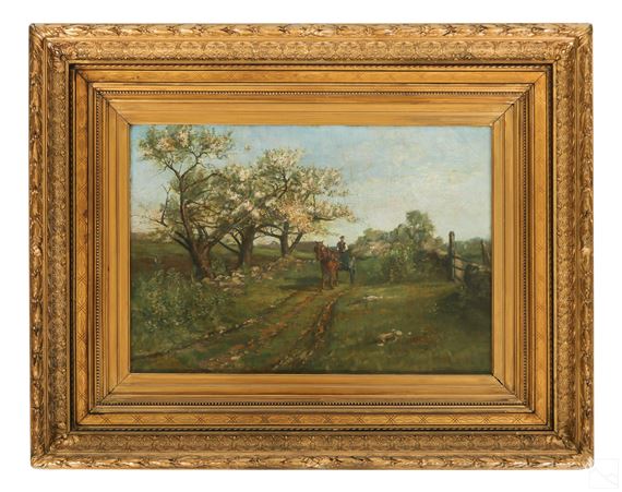 Frank Bicknell | Frank A. Picknell 1866-1943 Landscape Oil Painting ...