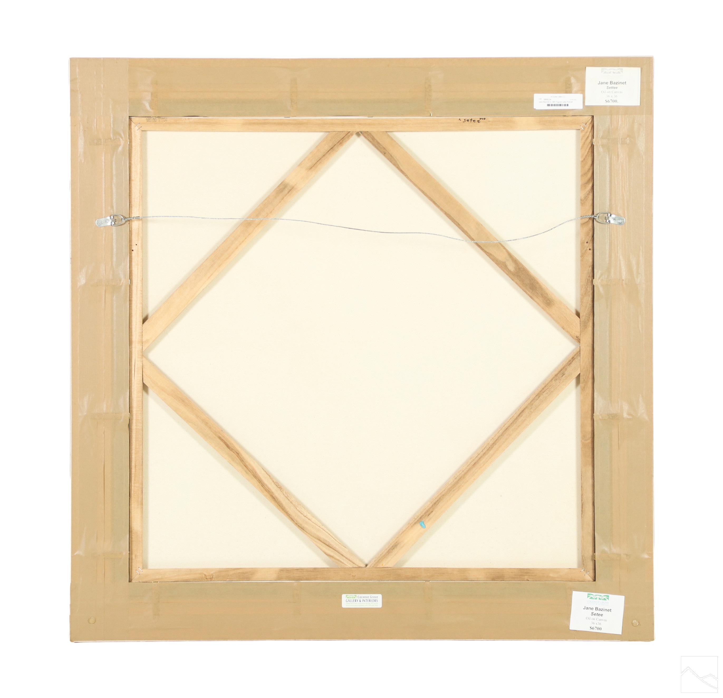 Jane Bazinet | Jane Bazinet b.1945 Figural Lady Portrait Painting ...