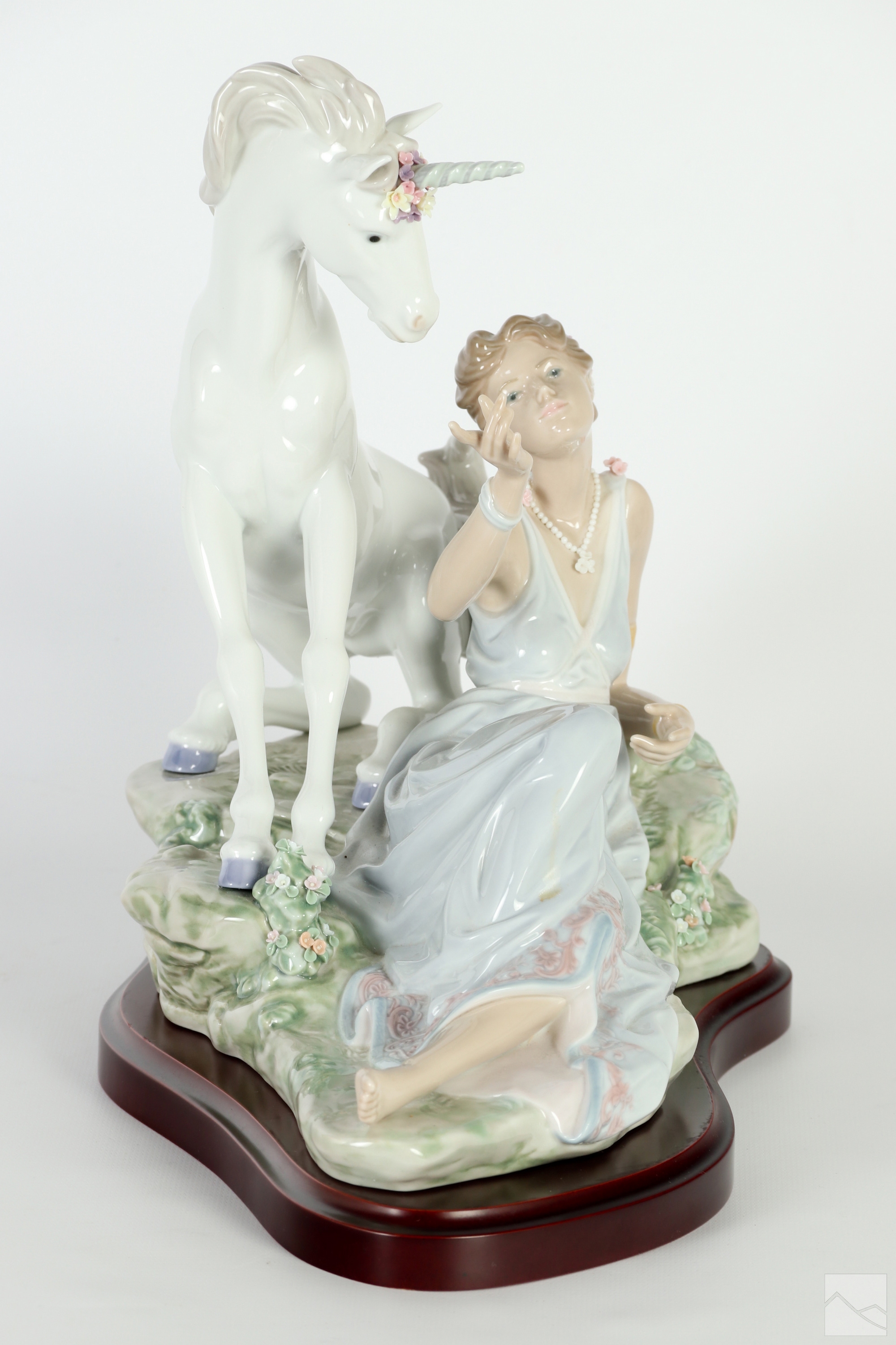 Joan Coderch | Lladro Spanish Porcelain GODDESS & UNICORN Statue (1995 ...