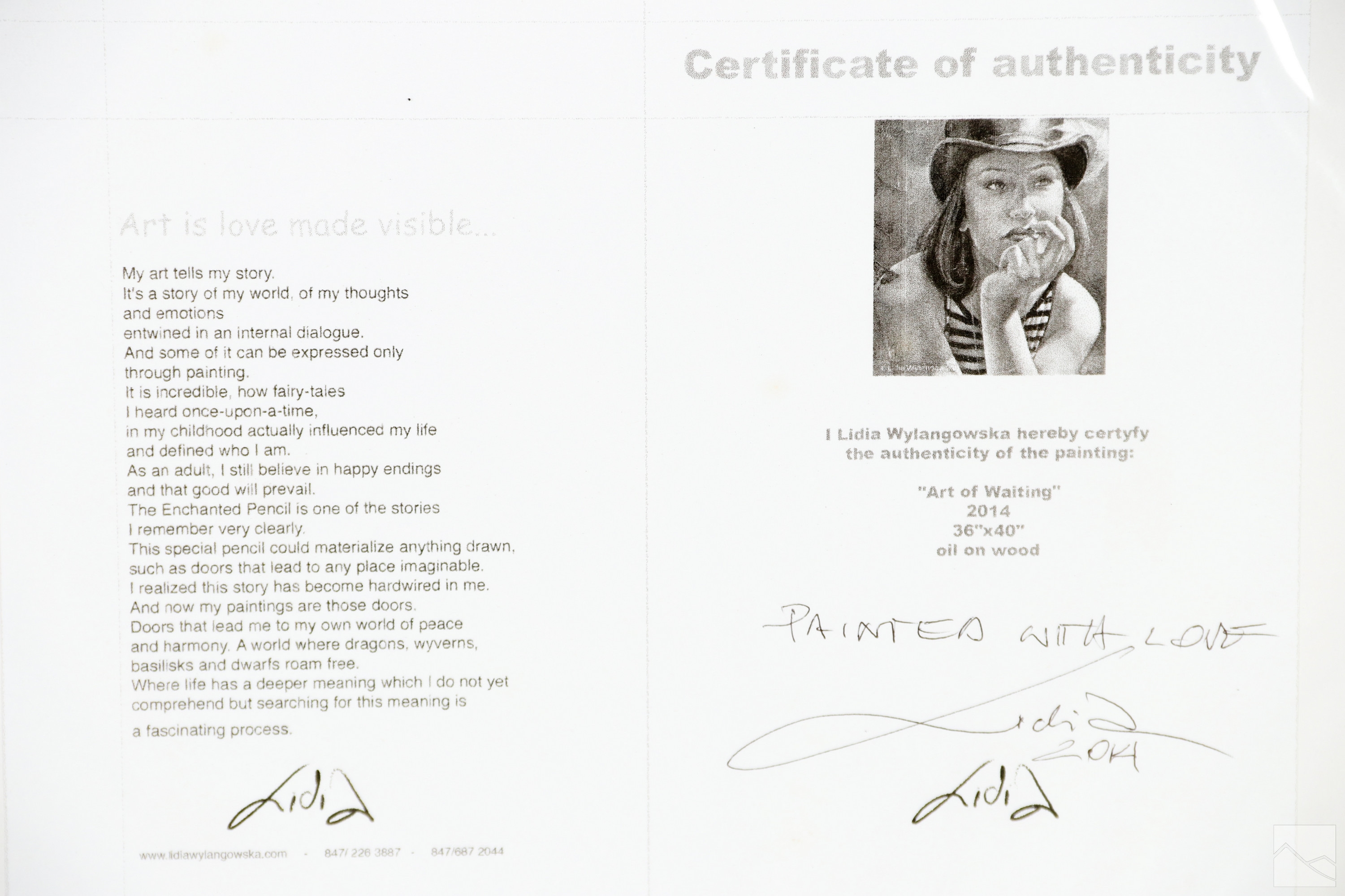 Lidia Wylangowska | Lidia Wylangowska 20C Figure Portrait Oil Painting ...