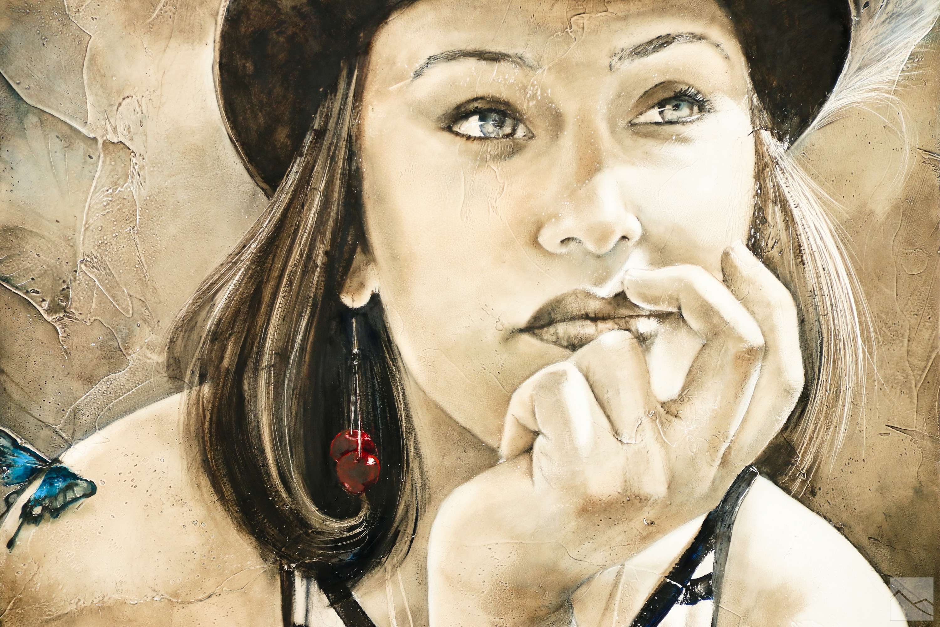 Lidia Wylangowska | Lidia Wylangowska 20C Figure Portrait Oil Painting ...