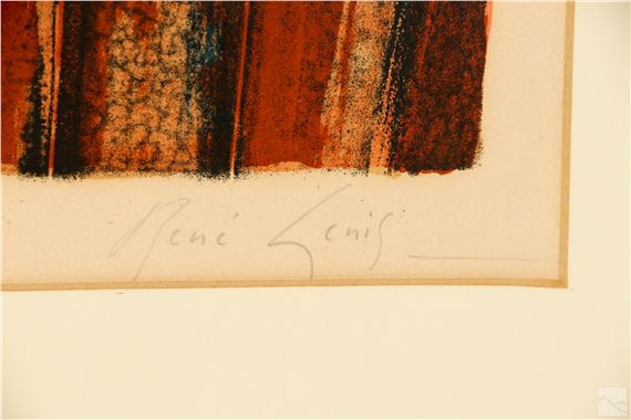 Rene Genis | Rene Genis 1922-2004 Still Life Lithograph SIGNED | MutualArt