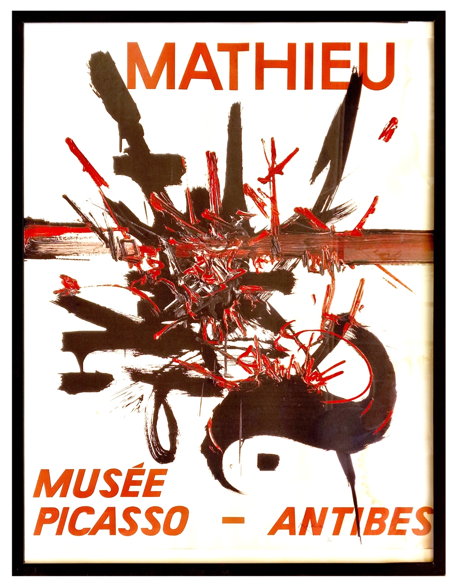 Georges Mathieu | Affiche lithographique couleur, signée par l’artiste ...