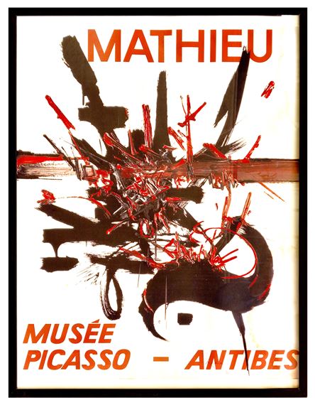 Georges Mathieu | Affiche lithographique couleur, signée par l’artiste ...