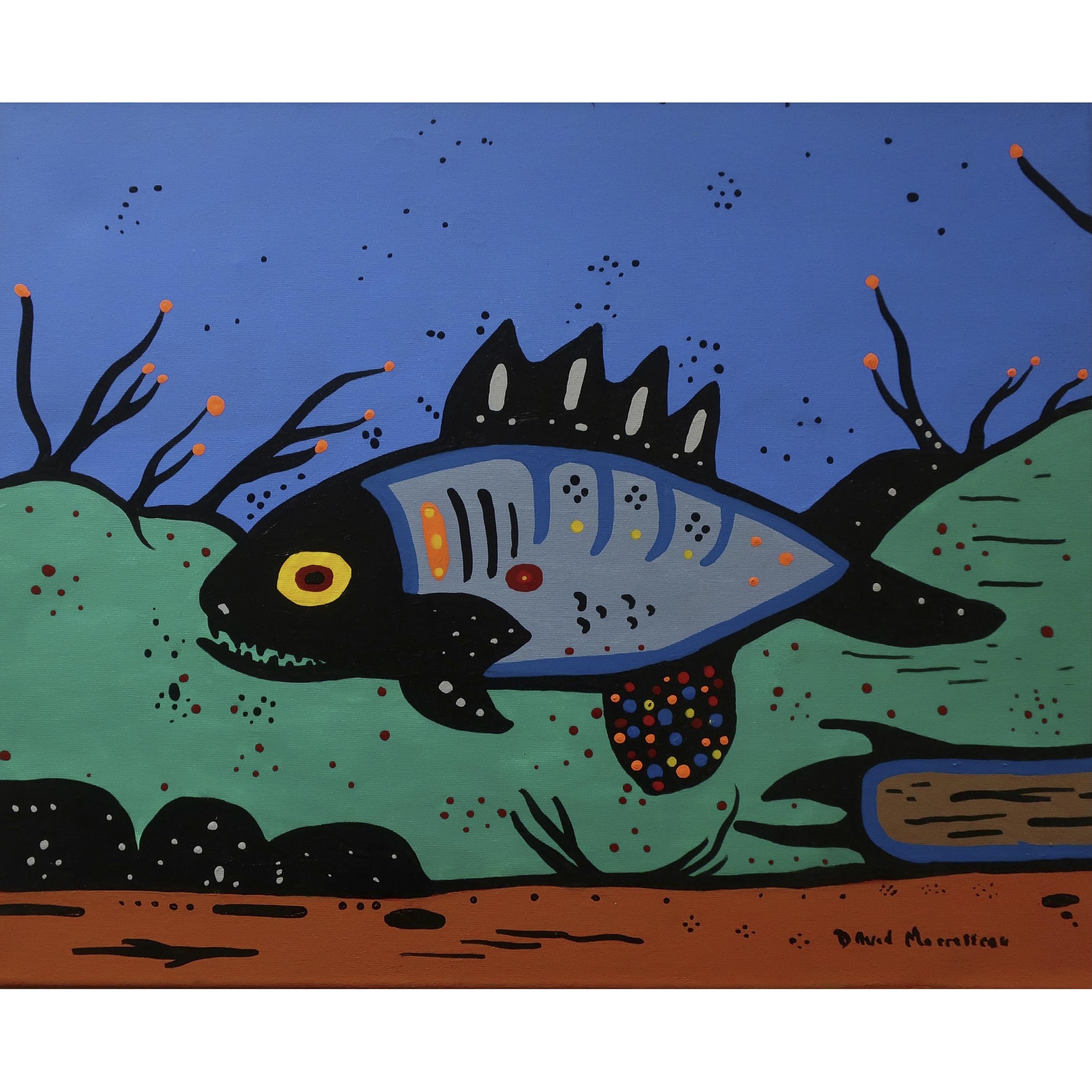 David Morrisseau | FISH LAYING EGGS | MutualArt