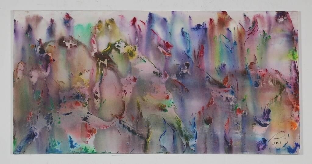 Stanley Lindwasser | Stanley Lindwasser Acrylic on Canvas Abstract ...