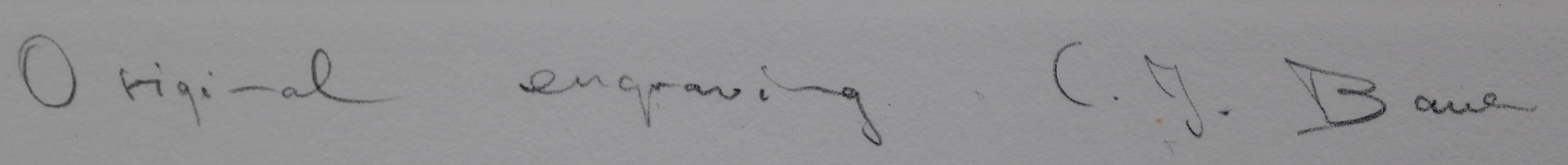 Carl Josef Bauer | Each signed and inscribed original engraving on ...