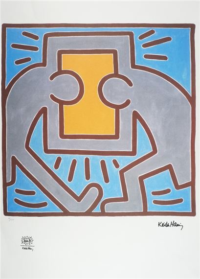 Keith Haring | Blue Man | MutualArt
