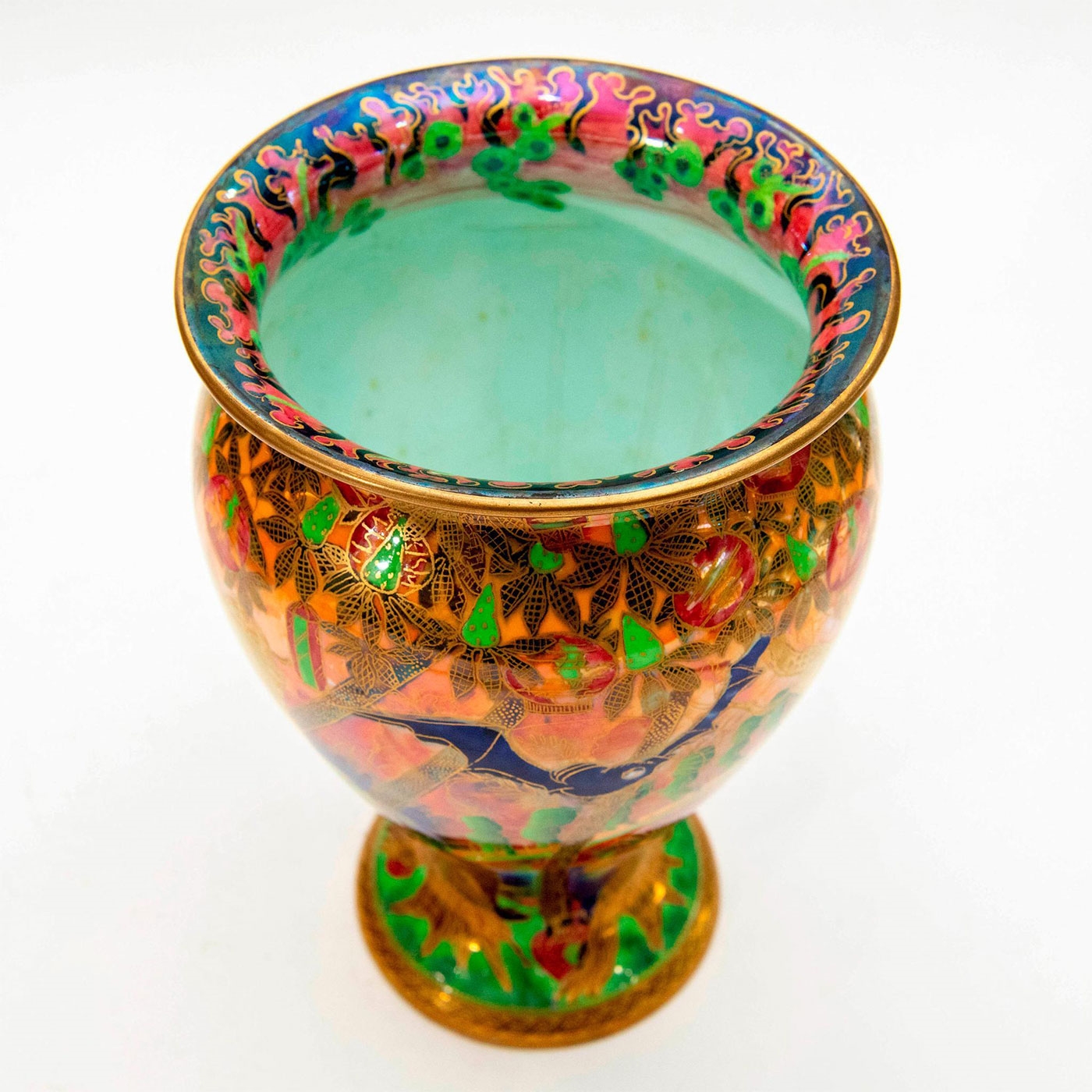 Daisy Makeig-Jones | Wedgwood Flame Fairyland Luster Vase Imps on a Bridge (1920) | MutualArt