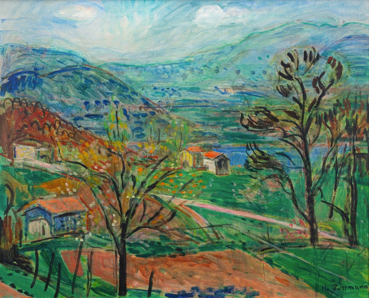 Hans Purrmann | Der Hafen von Porto d'Ischia (1955) | MutualArt