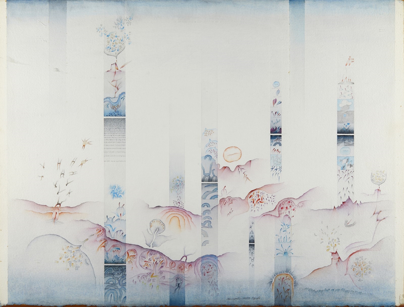 Tullio Pericoli | Il pro e il contro. (1977) | MutualArt