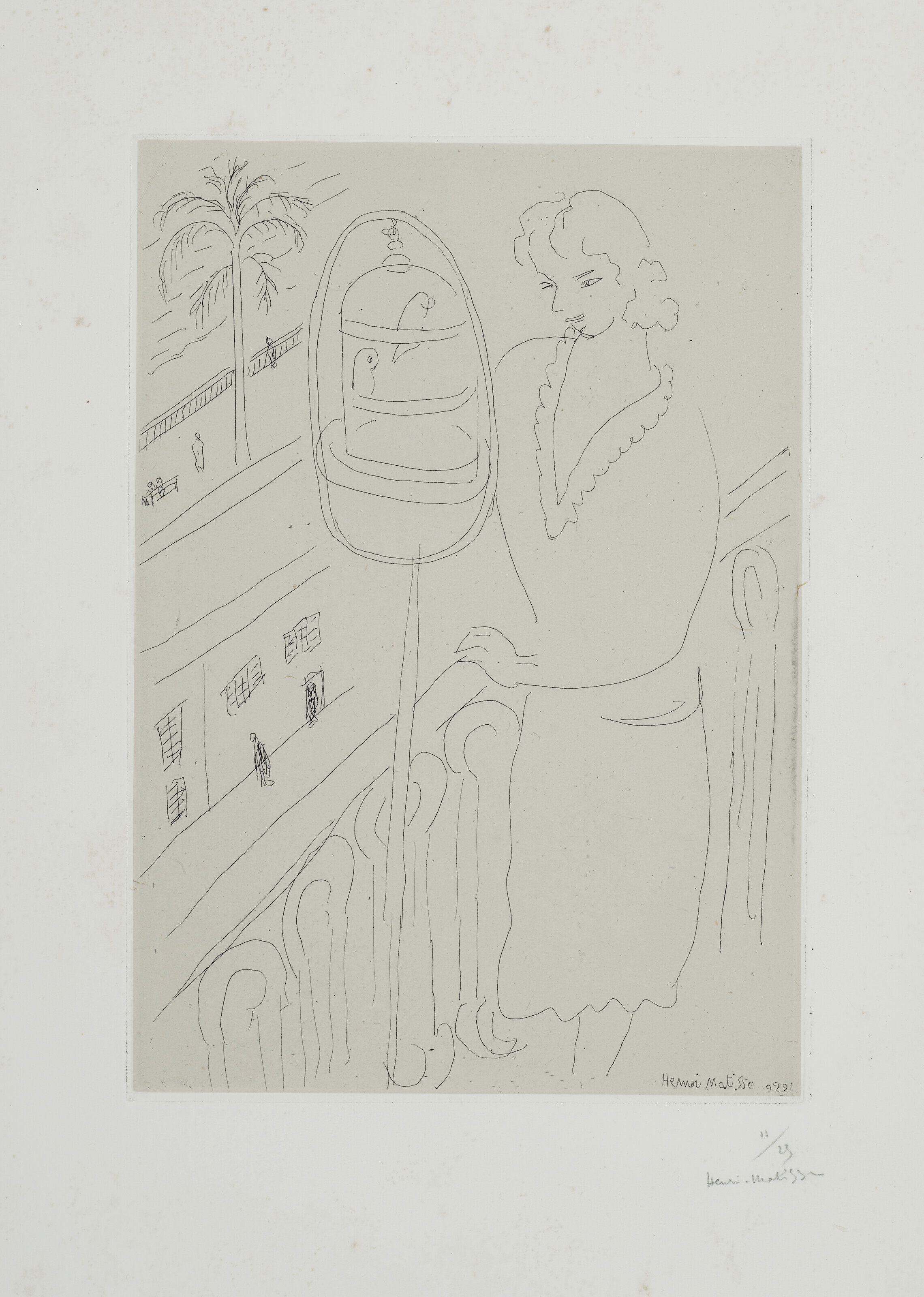Henri Matisse | Jeune femme au balcon observant des perruches (1929 ...