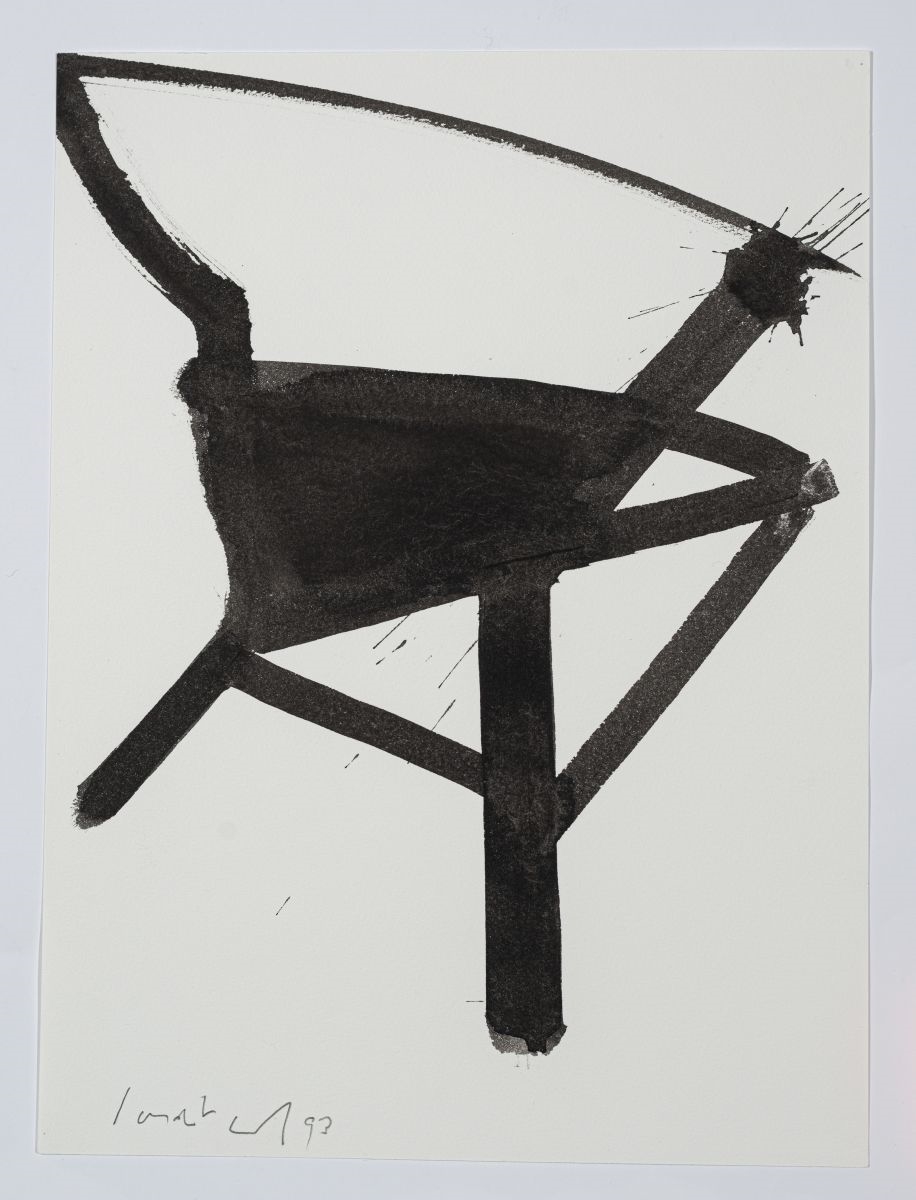 Kurt Rudolf Hoffmann‏ Sonderborg | Untitled, 1993. Ink on wove paper ...