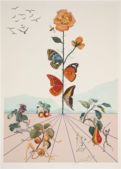 Dalí Salvador | Flordali, 1981. Lithograph with embossing on wove paper ...