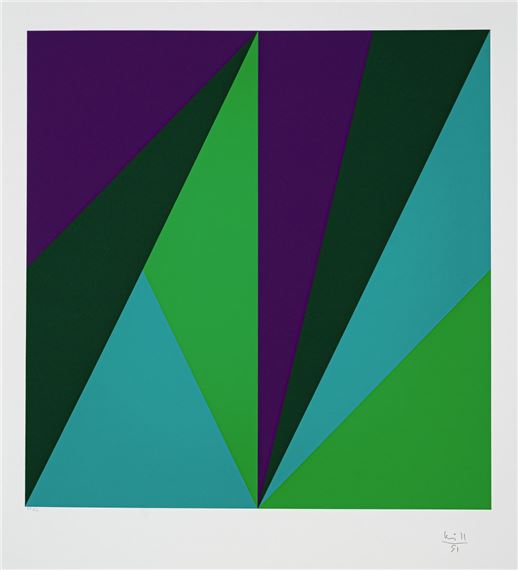 Max Bill | Untitled, 1991. Silkscreen print on paper from Columbus: In ...