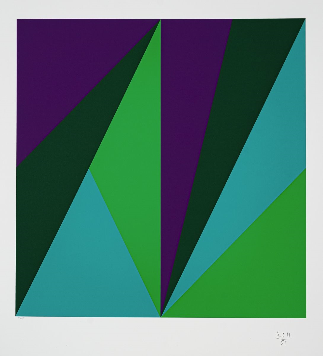 Max Bill | Untitled, 1991. Silkscreen print on paper from Columbus: In ...