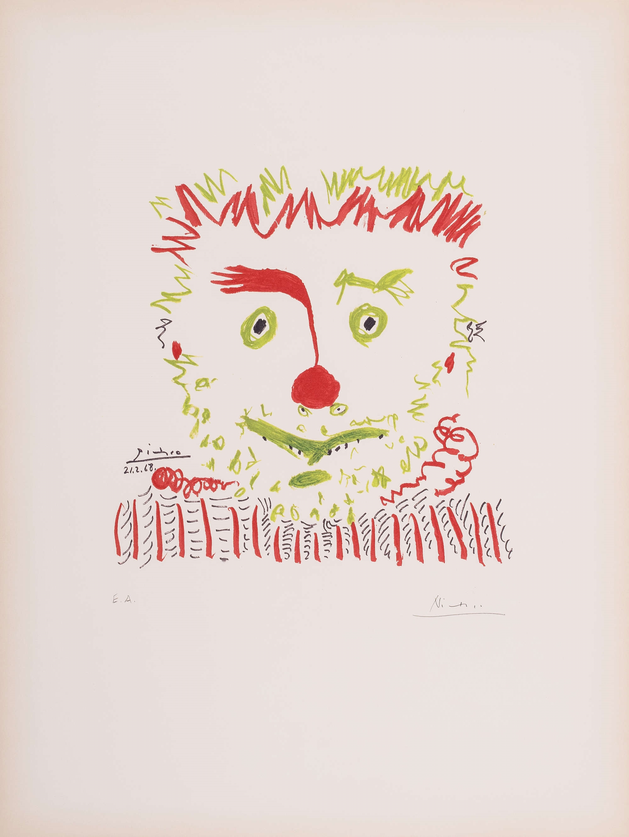 Pablo Picasso | LE CLOWN (1968) | MutualArt