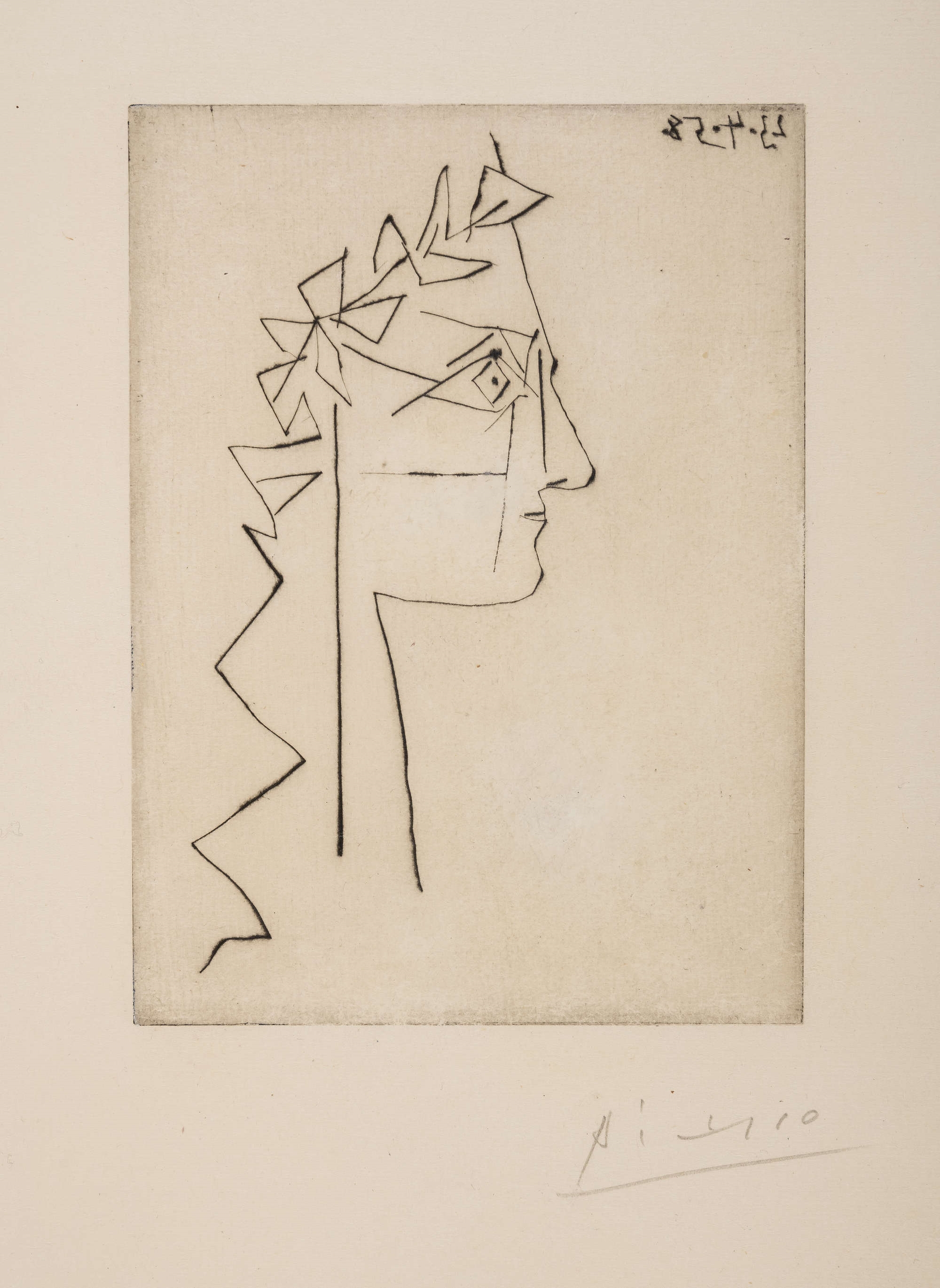 Pablo Picasso | Portrait of Paul Éluard (1958) | MutualArt