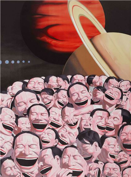 Yue Minjun | Starry Night (2009) | MutualArt