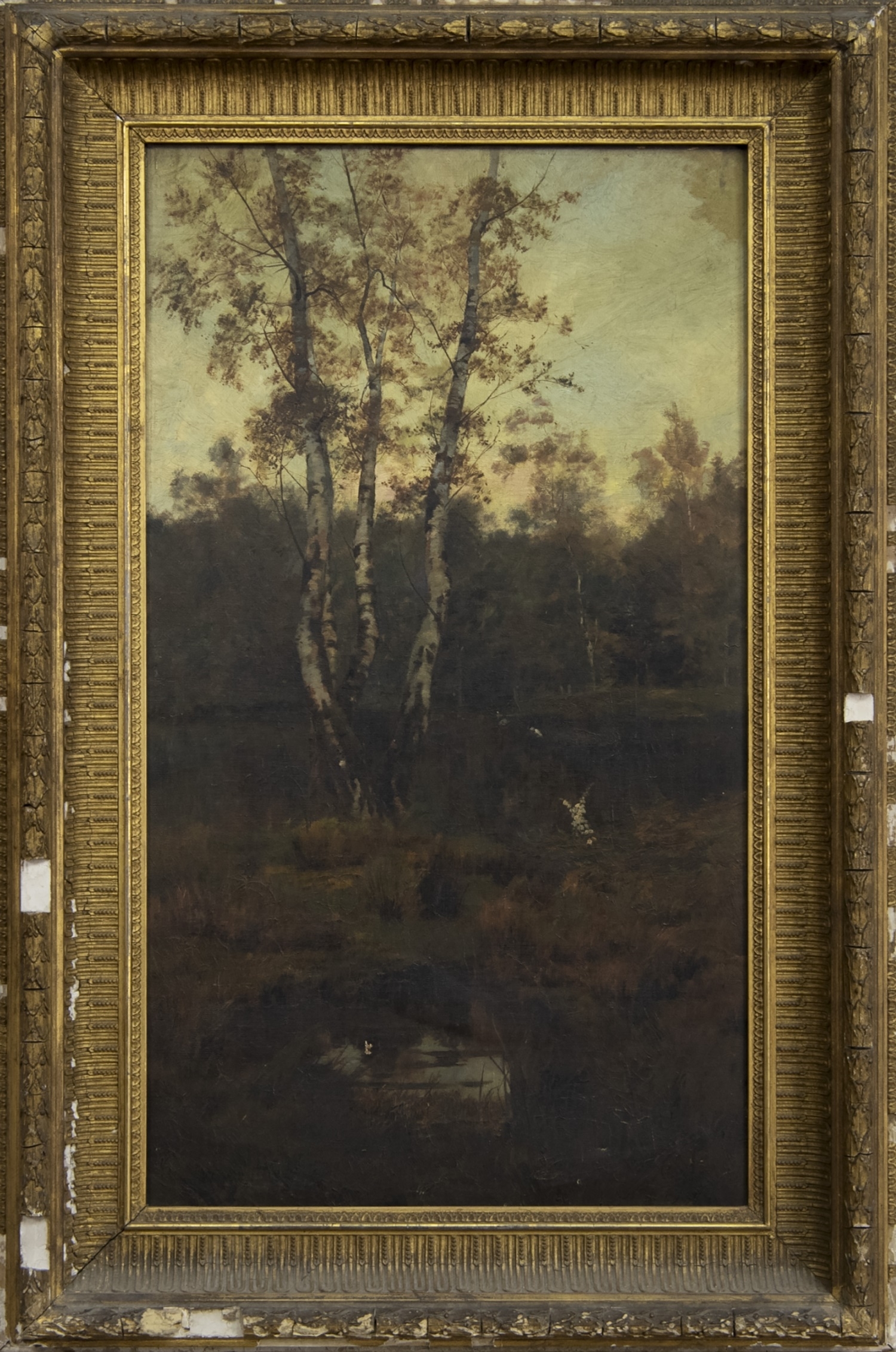 Theodore Hines | WHEN EVENING VEIL'D IN SHADOW'D BROWN | MutualArt