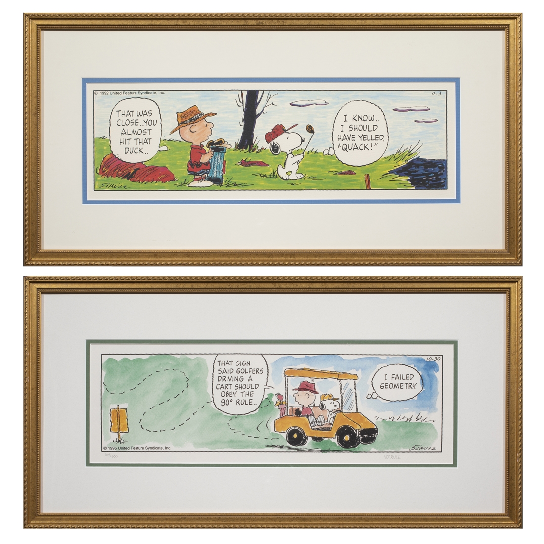 Charles Schulz | Peanuts Comic Panels (1992) | MutualArt