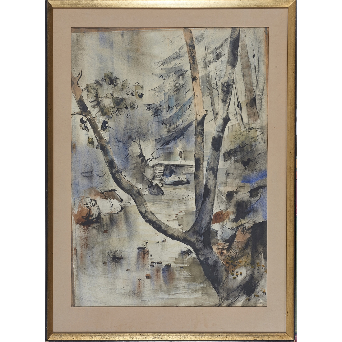 Peter McIntyre | A Bridge in Japan | MutualArt